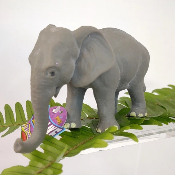 Jaru | Toys | Elephant Life Like Rubber Toy Decor Stretchable Free ...